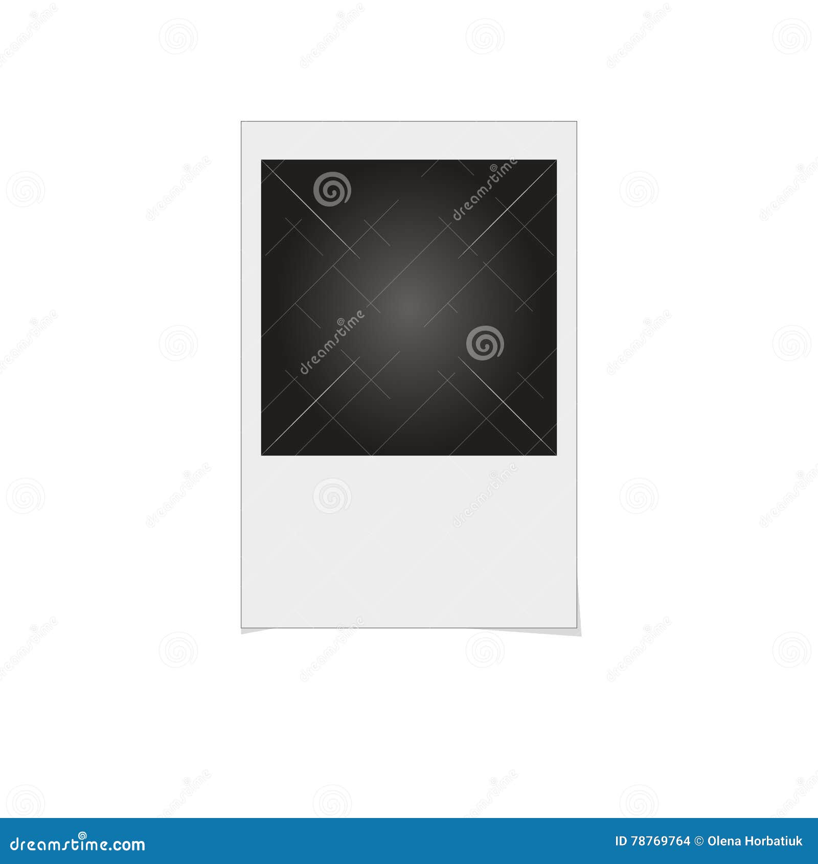 Instant photo. stock illustration. Illustration of instantaneous - 78769764