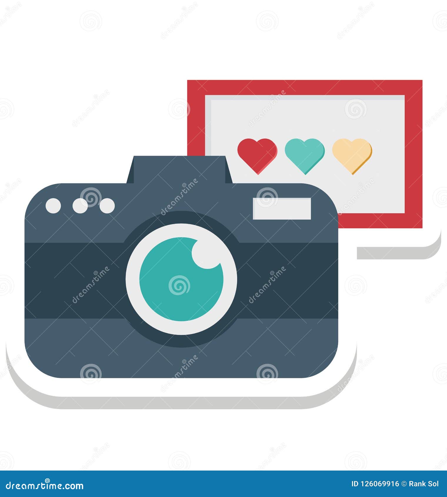 Instant Photography, Camera Vector Icon Editable Stock Vector ...