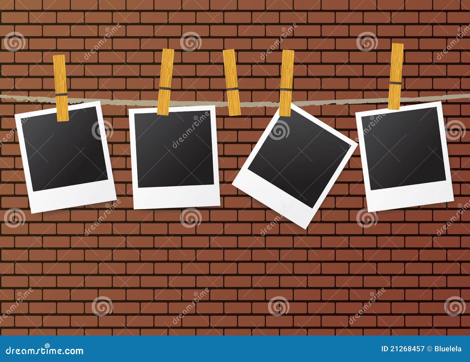 Instant Photos On String Picture. Image: 21268457