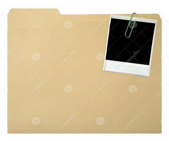 Instant Print and File Folder Stock Photo - Image of paper, crime: 6551386