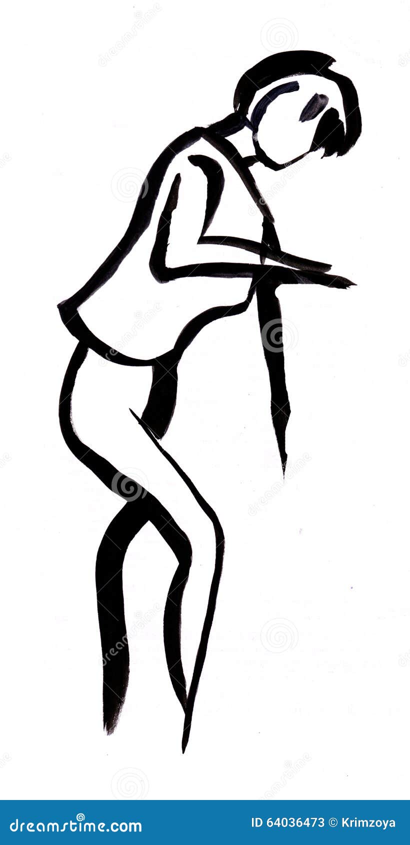 Instant sketch stock illustration. Illustration of black - 64036473