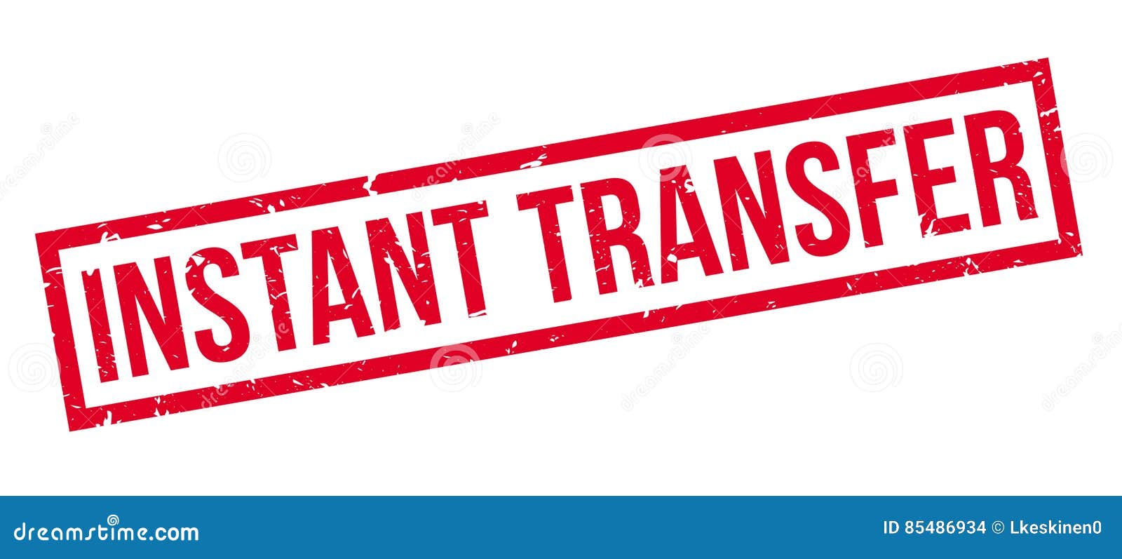 Instant Transfer Rubber Stamp Stock Illustration - Illustration of ...