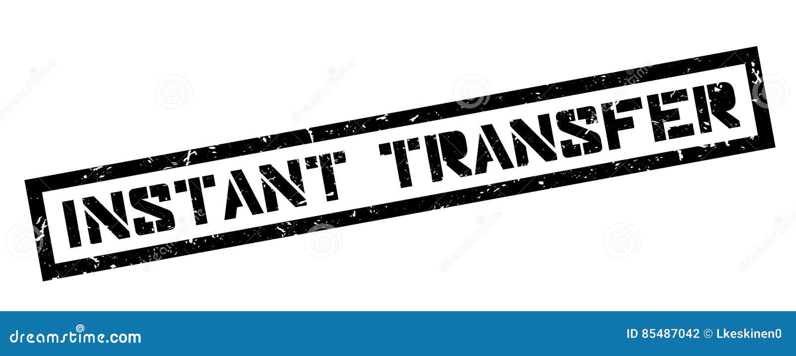 Instant Transfer Rubber Stamp Stock Illustration - Illustration of ...