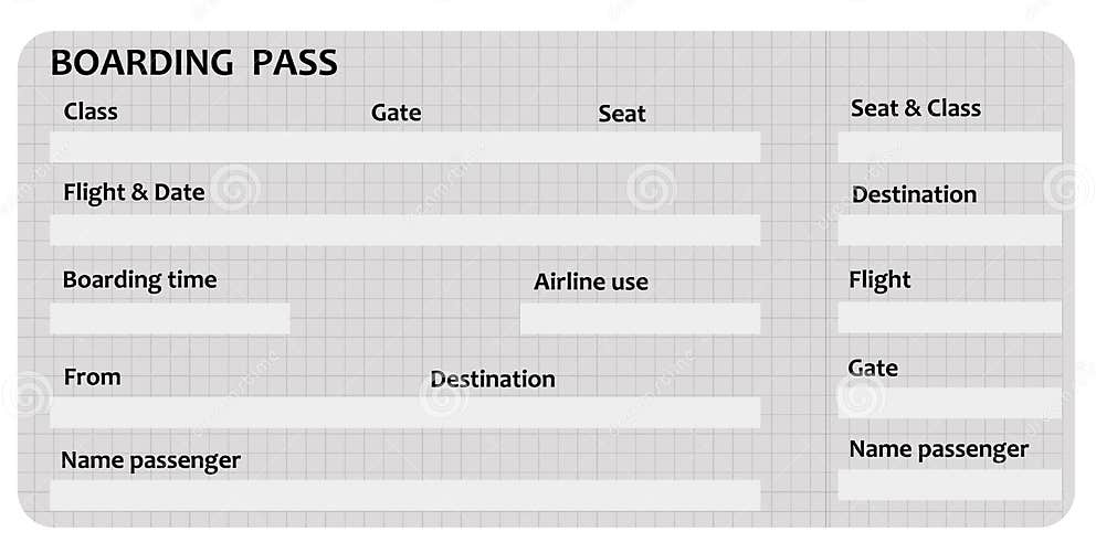 Instapkaart stock illustratie. Illustration of vliegtuig - 20413937