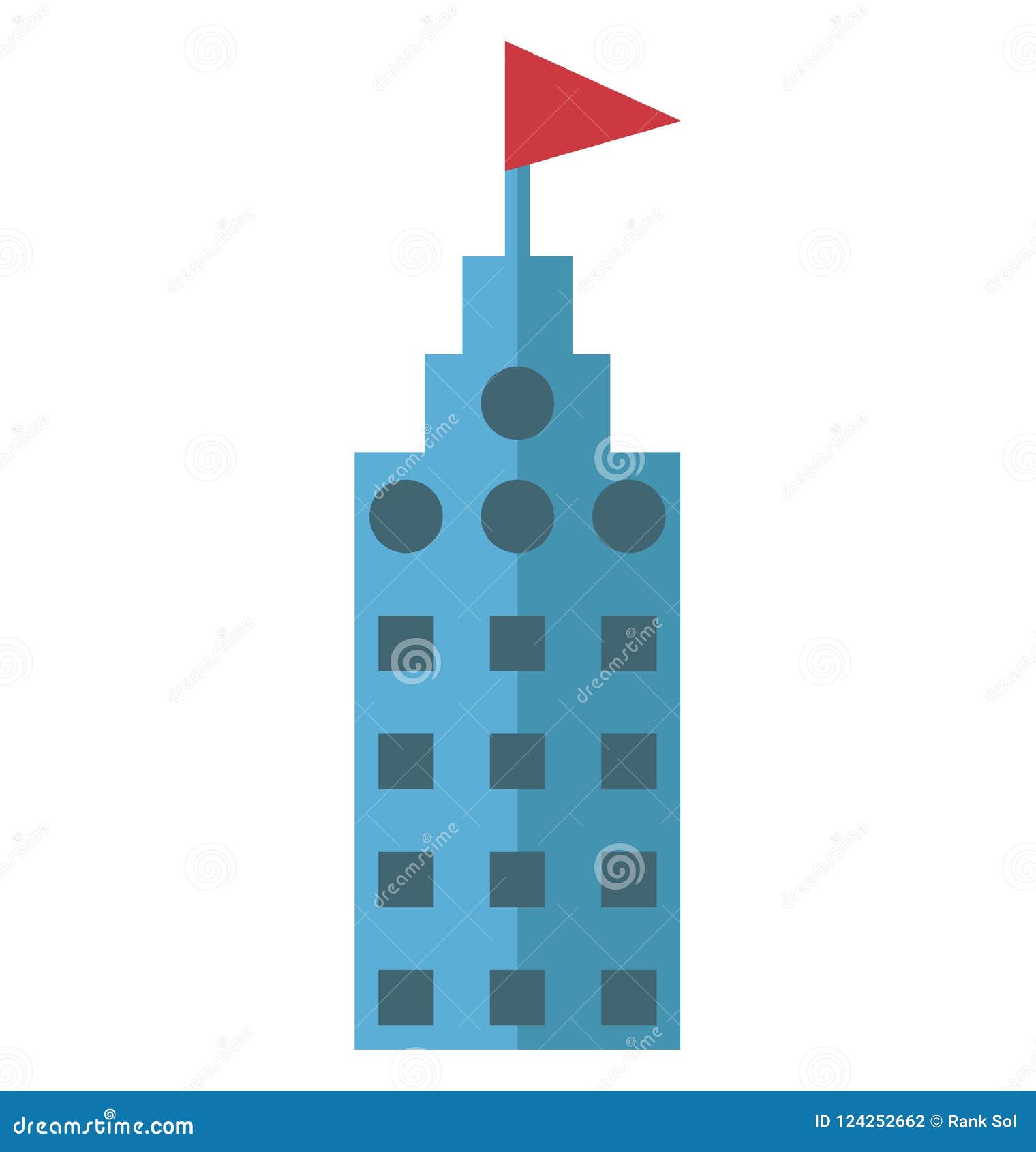 Institute Building Line Icon. Scool Vector Illustration Isolated On ...