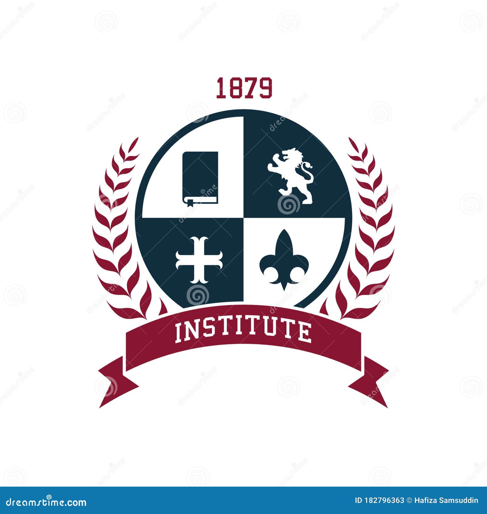 Institute logo design stock vector. Illustration of conceptual - 182796363