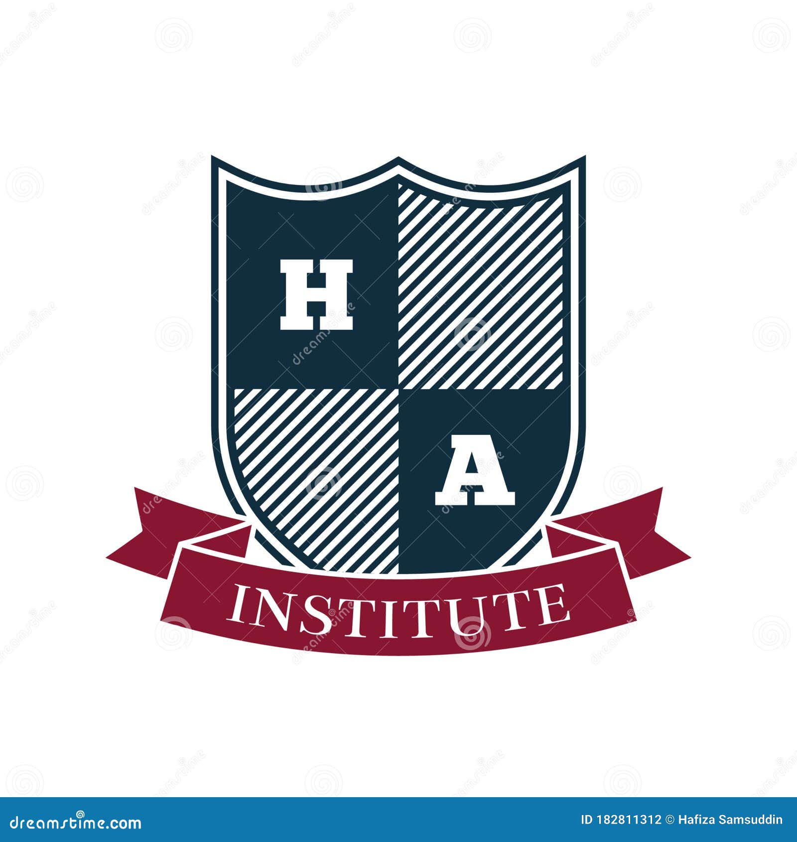 Institute logo design stock vector. Illustration of institution - 182811312