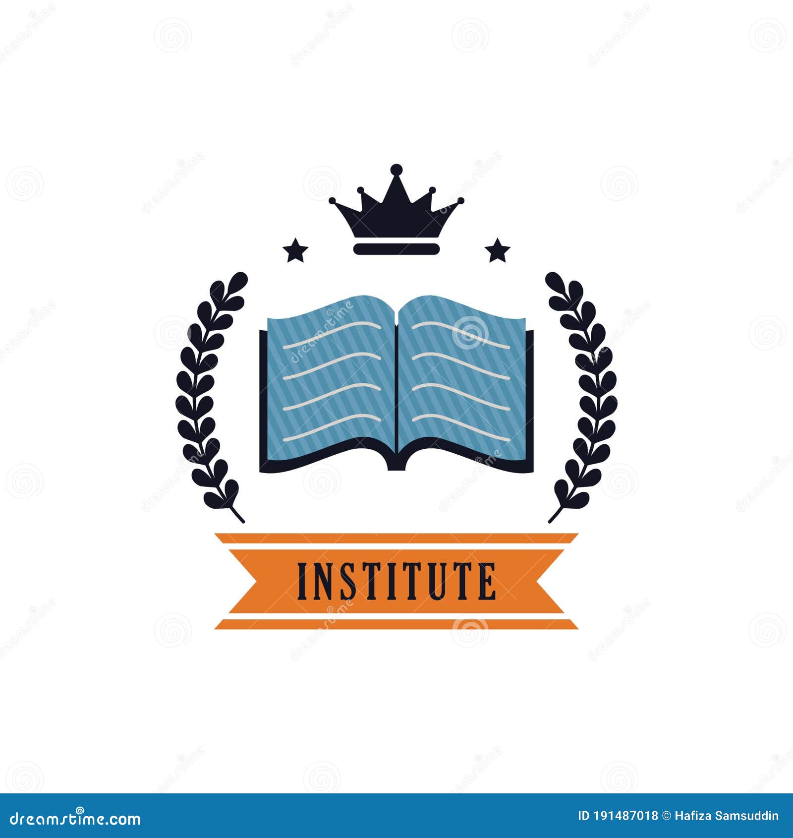 Institute Logo Element. Vector Illustration Decorative Design Stock ...