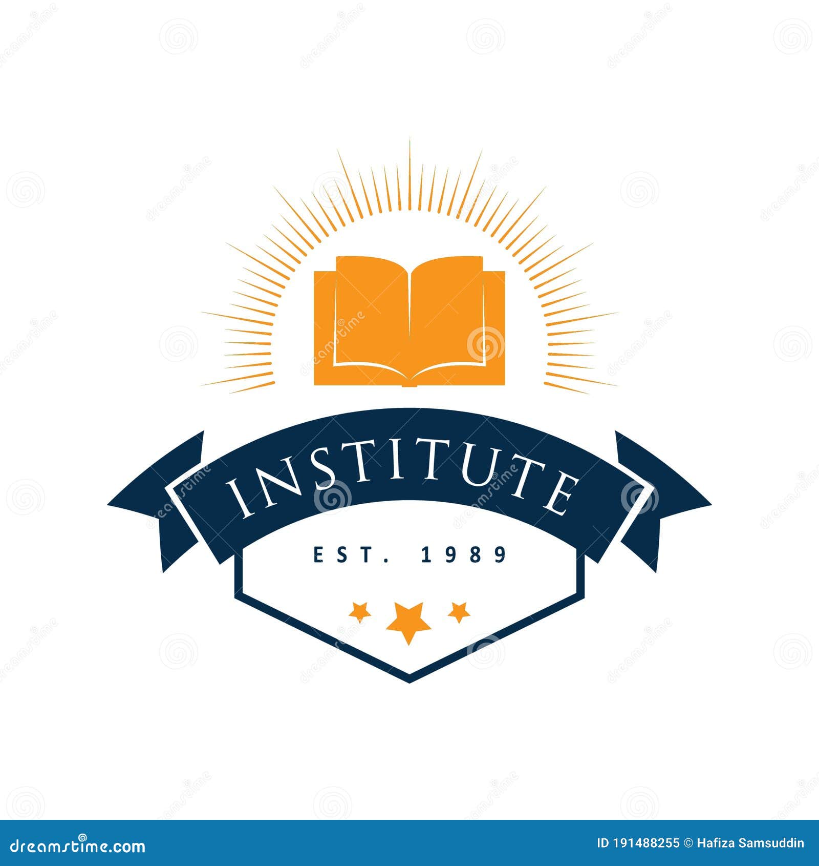Institute Logo Element. Vector Illustration Decorative Design Stock ...