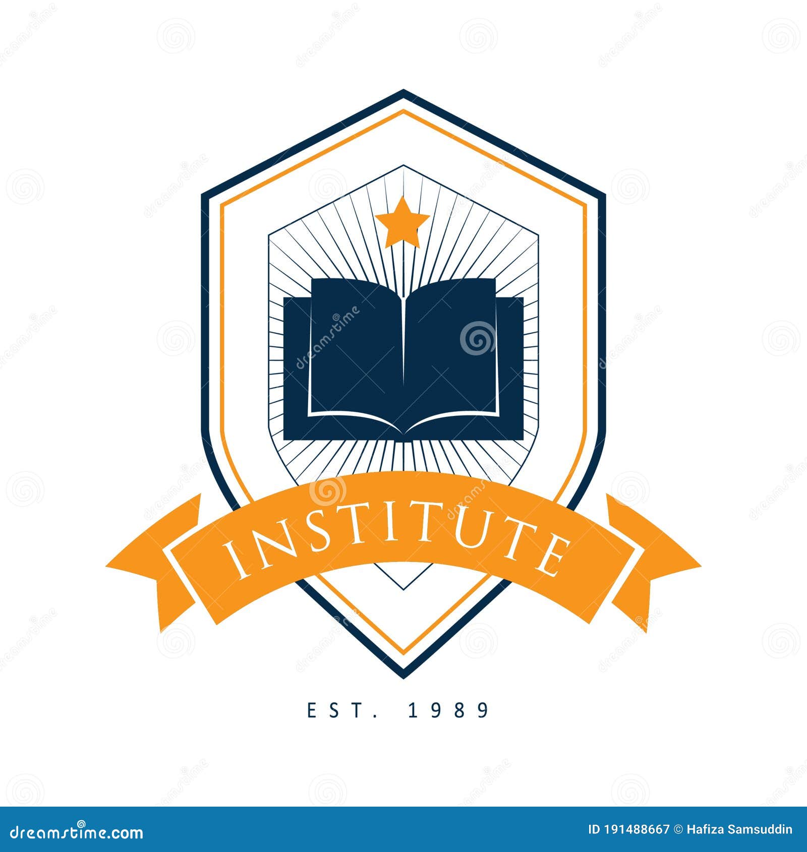 Institute Logo Element. Vector Illustration Decorative Design Stock ...
