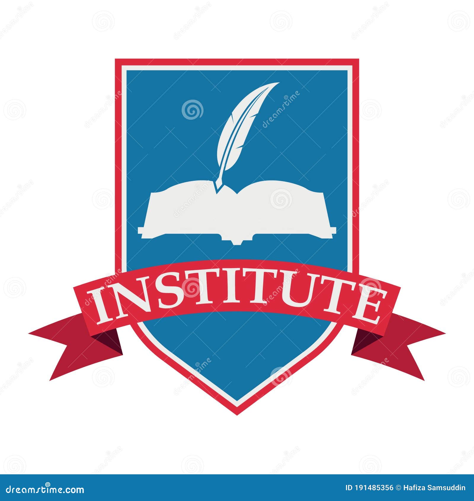 Institute Logo Element. Vector Illustration Decorative Design Stock ...