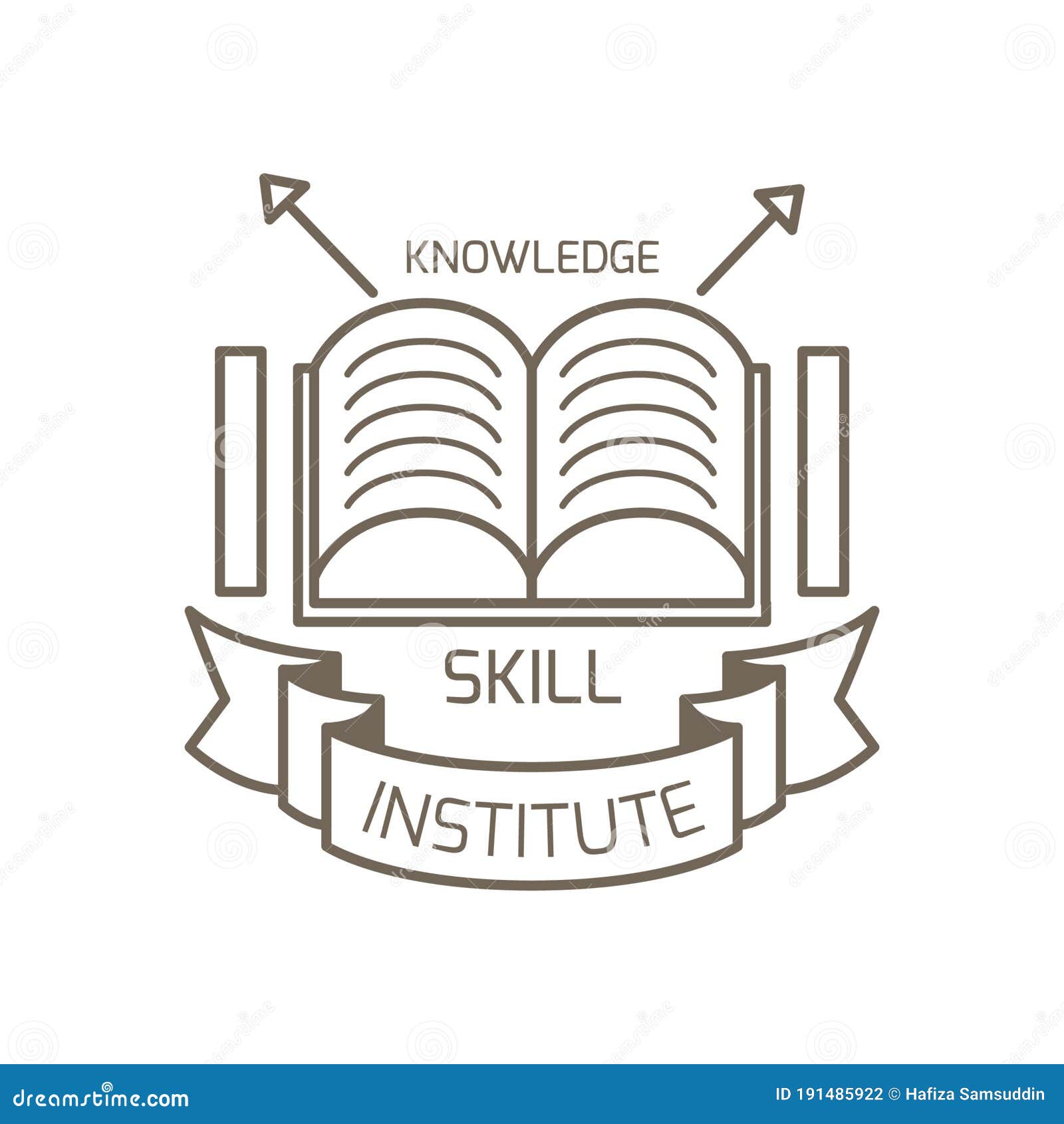 Institute Logo Design Vector Illustration | CartoonDealer.com #182811312