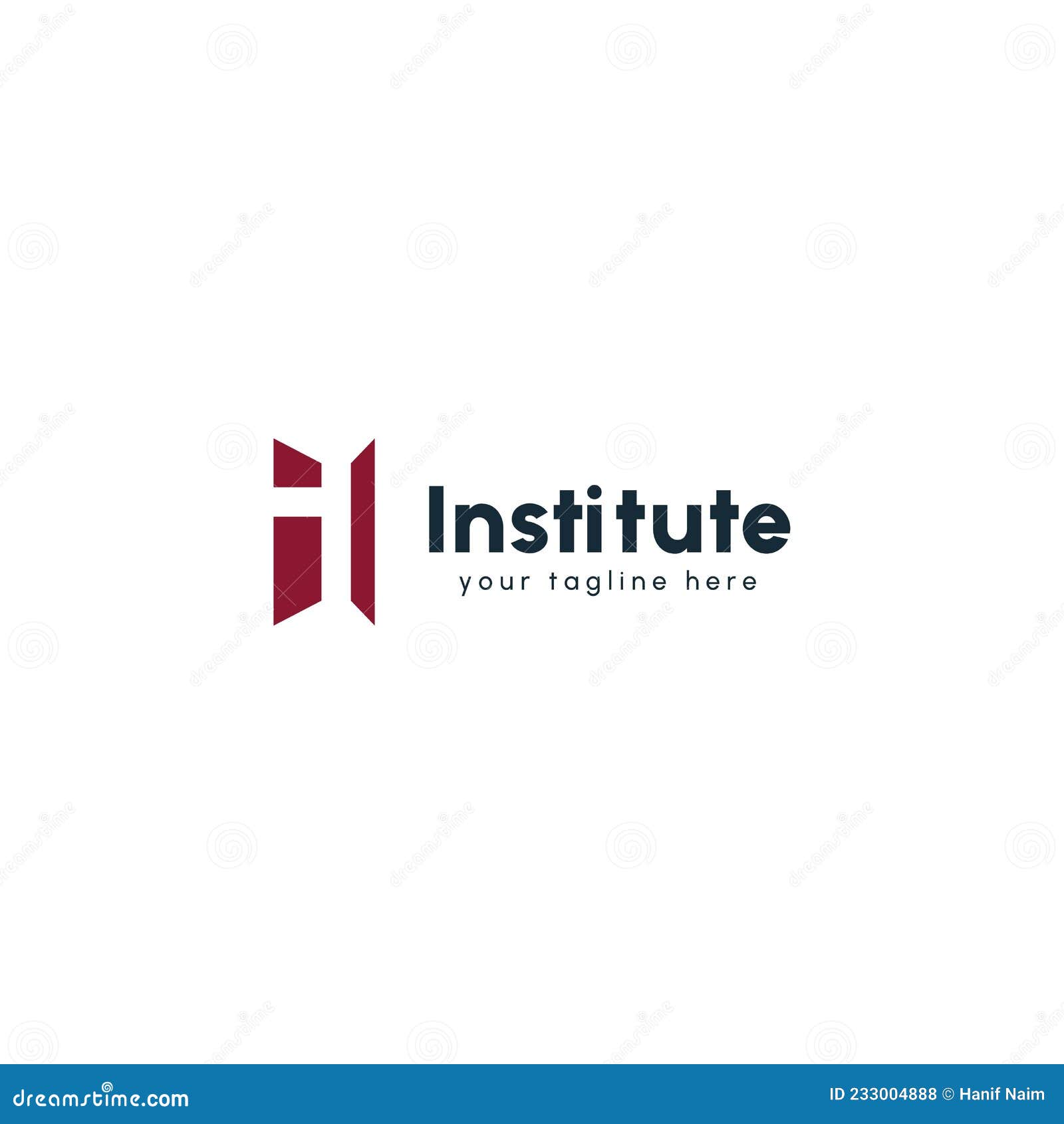 Institute Logo Template Design Stock Vector - Illustration of agency ...
