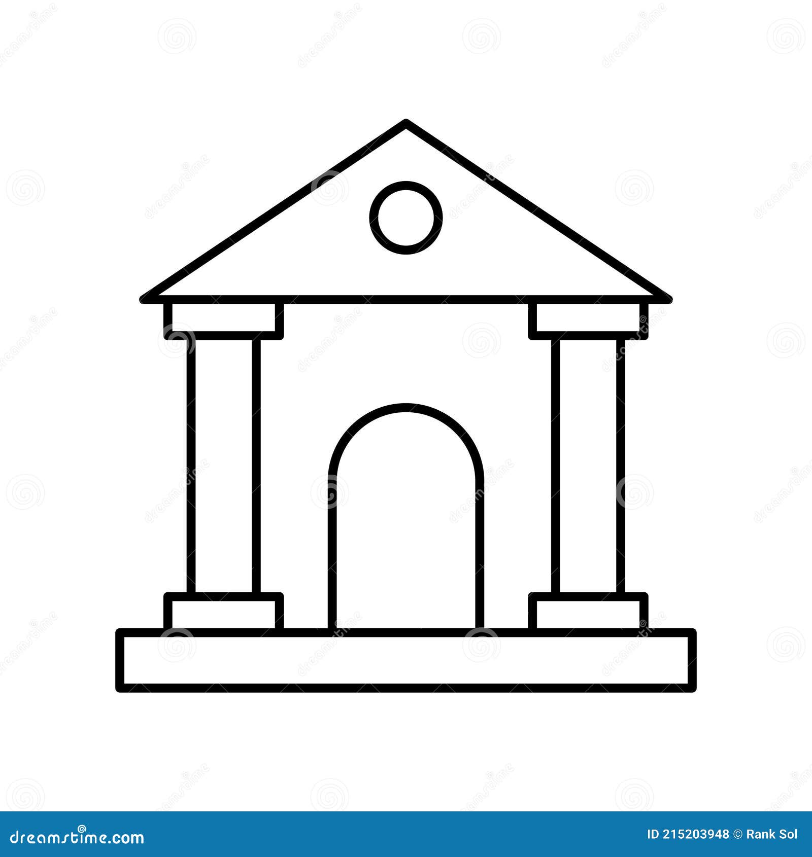 Institute Vector Icon Which Can Easily Modify or Edit Stock Vector ...