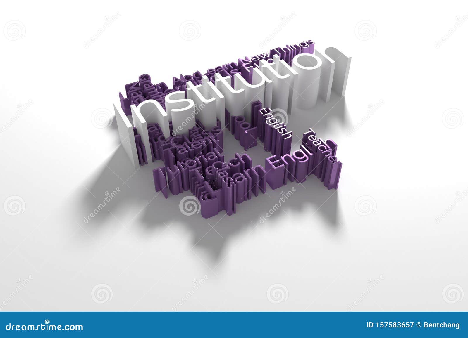 Institution, Learning, Education Keyword Words Cloud. for Graphic ...