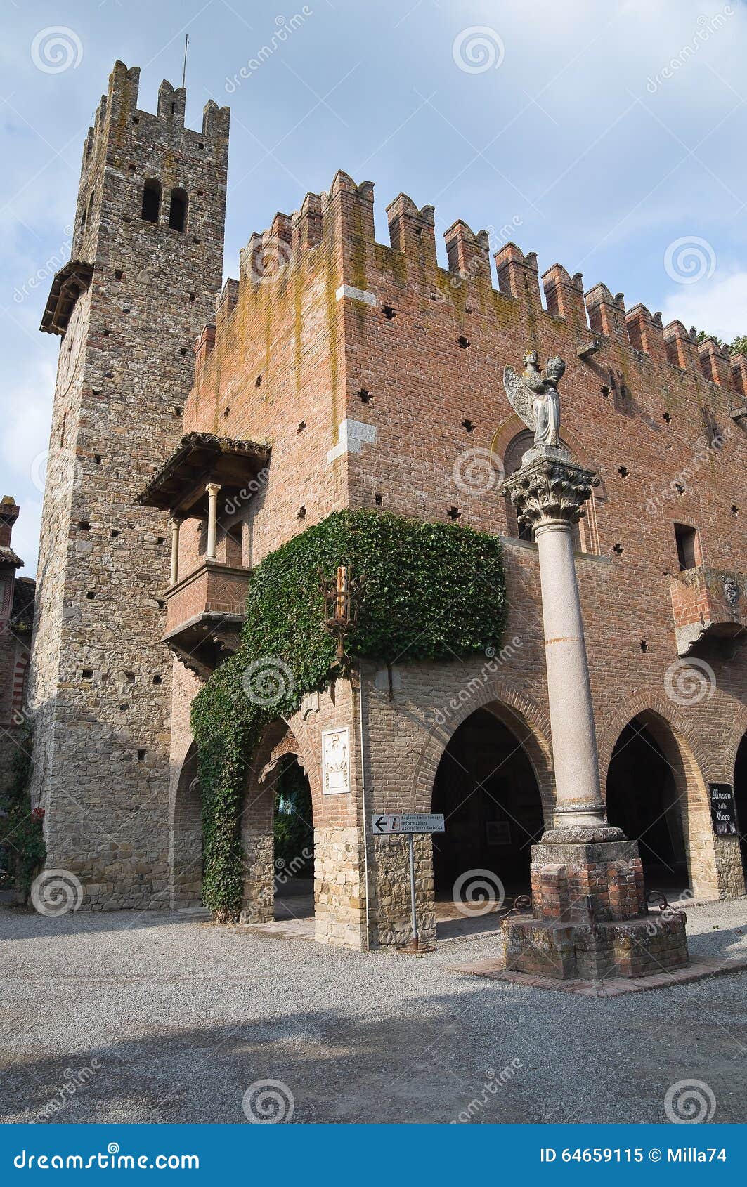Institution Palace. Grazzano Visconti. Emilia-Romagna. Italy Stock ...