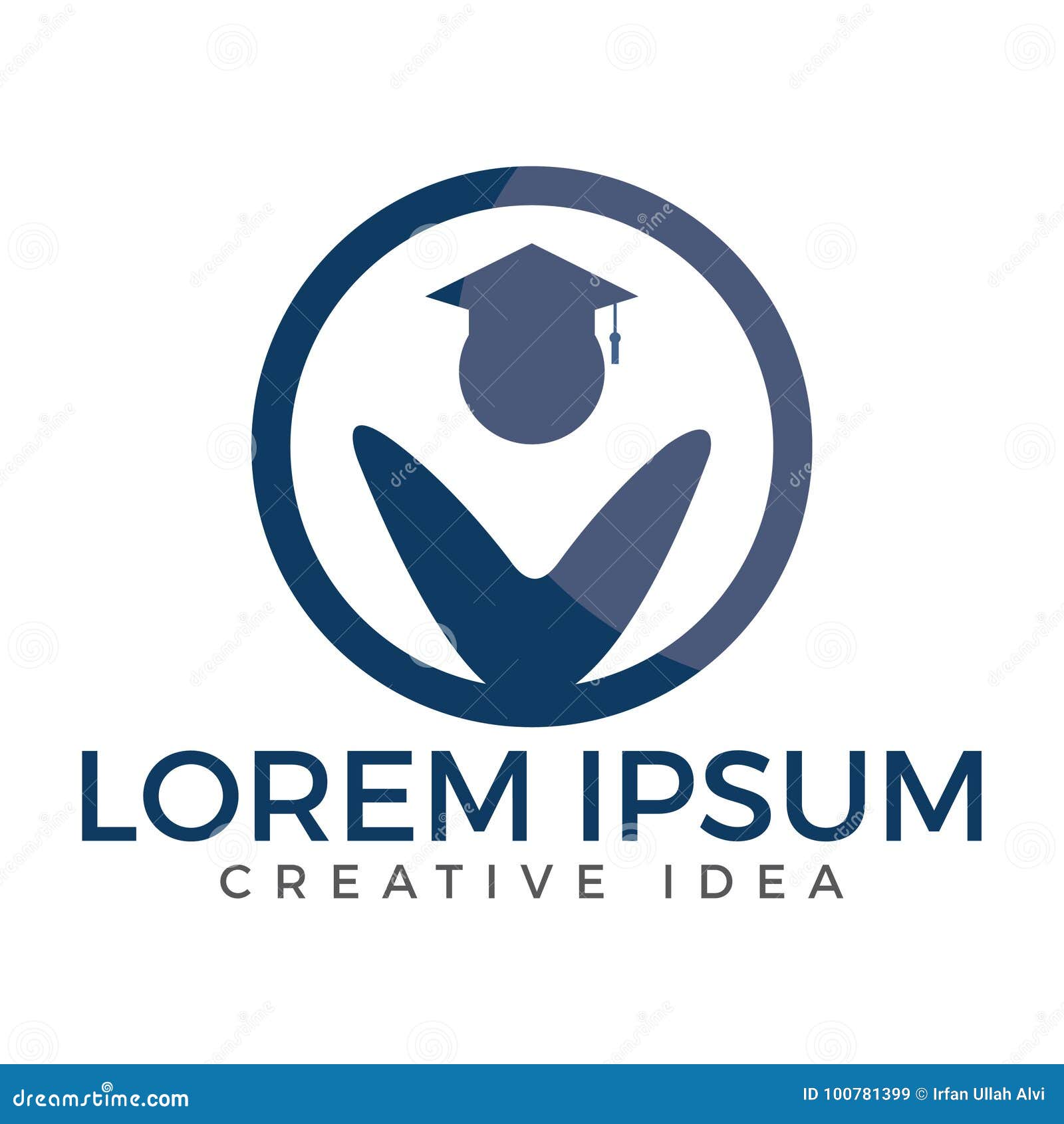 Student Logo Design. Education Logo. Stock Illustration - Illustration ...