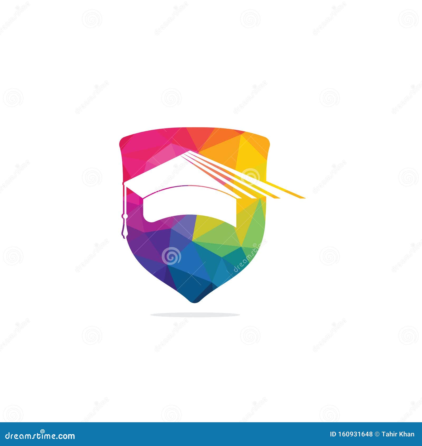 Graduation Cap Vector Logo Design. Education Logo Template. Stock ...
