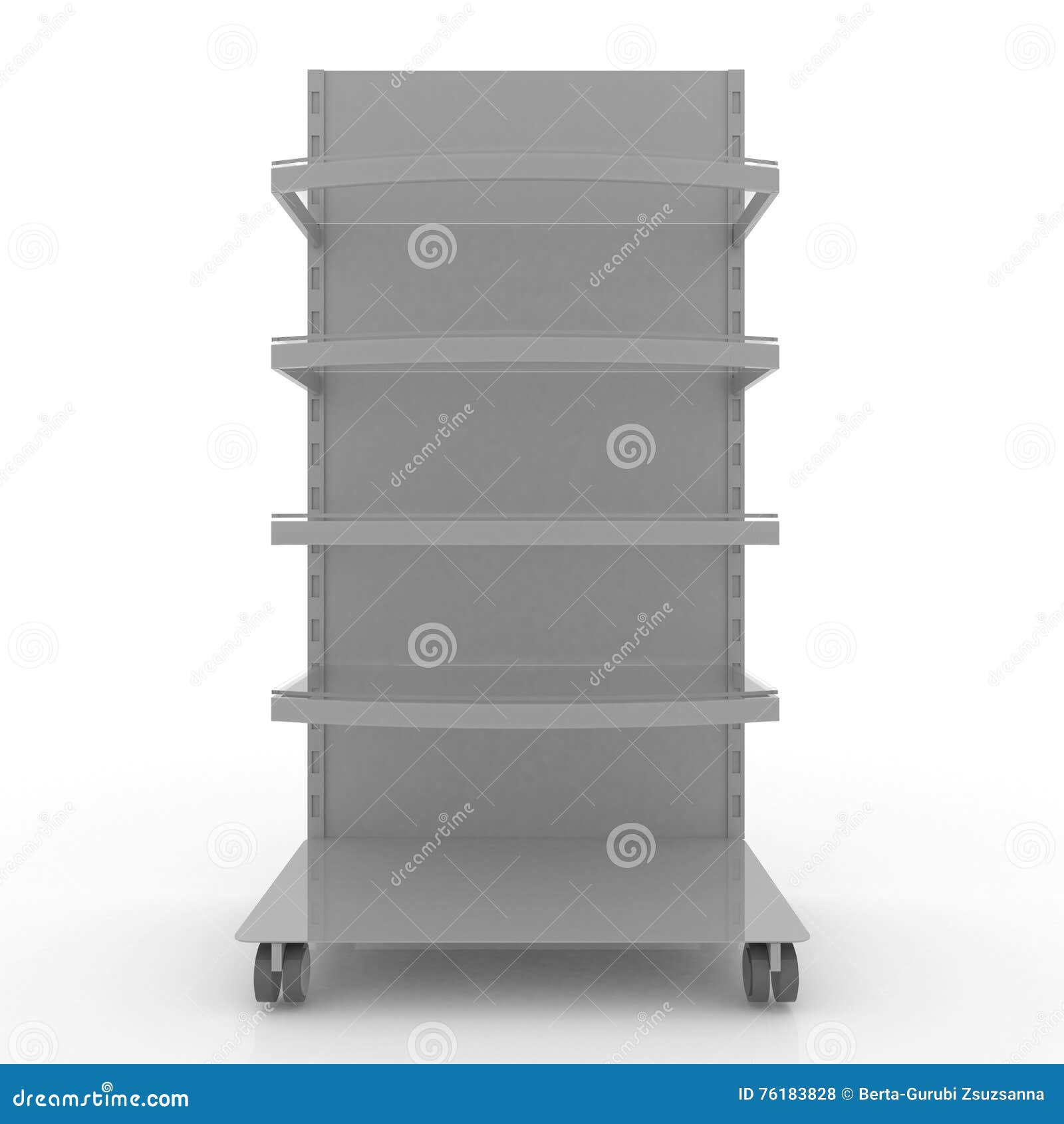 Instore display white stock illustration. Illustration of display ...