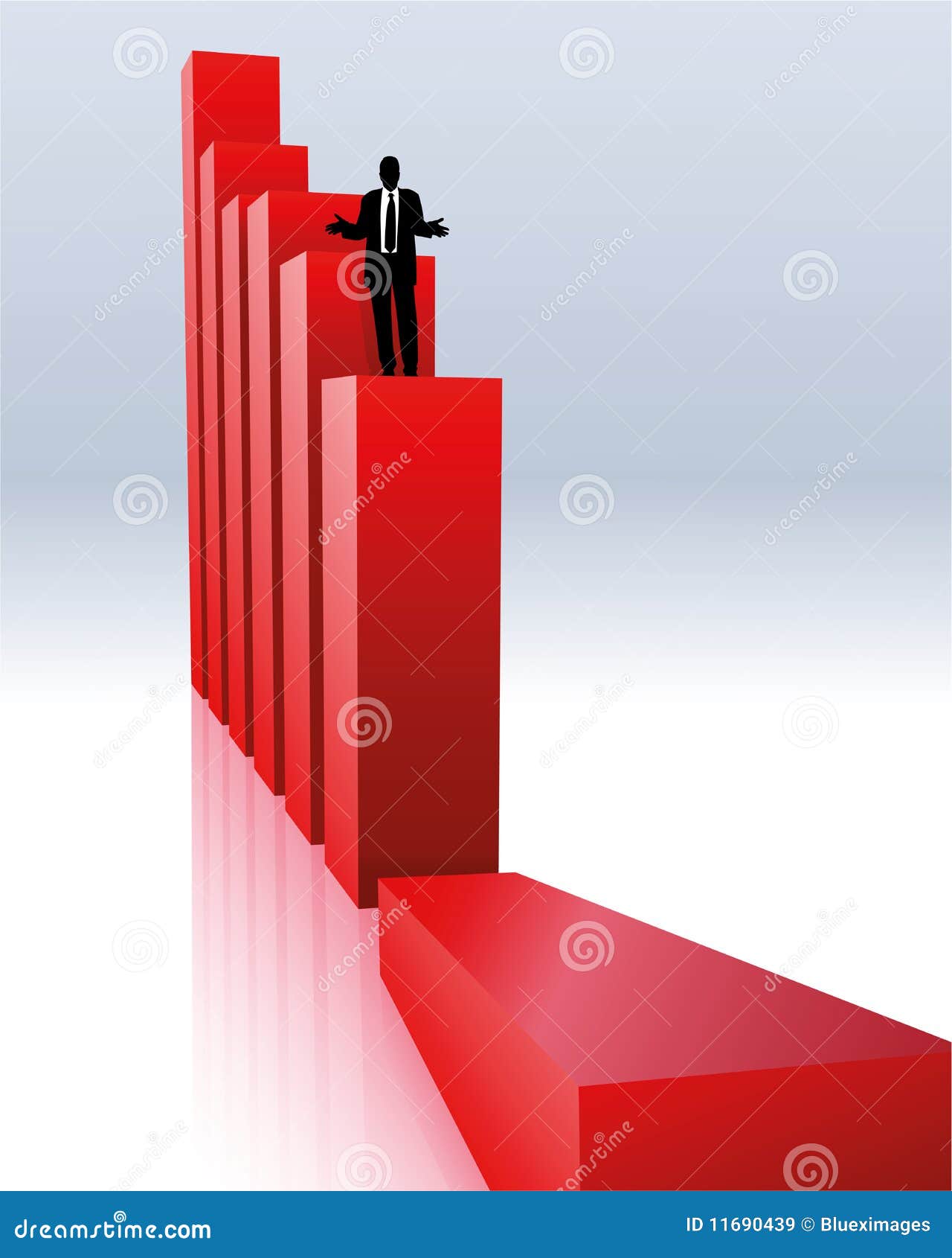 Instorting van omzet vector illustratie. Illustration of grafieken ...