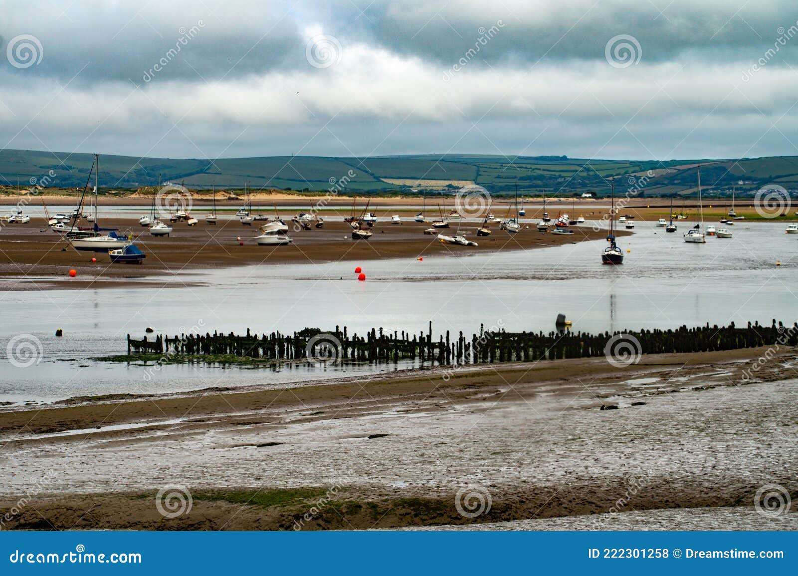 Instow boat park devon editorial stock photo. Image of water - 222301258