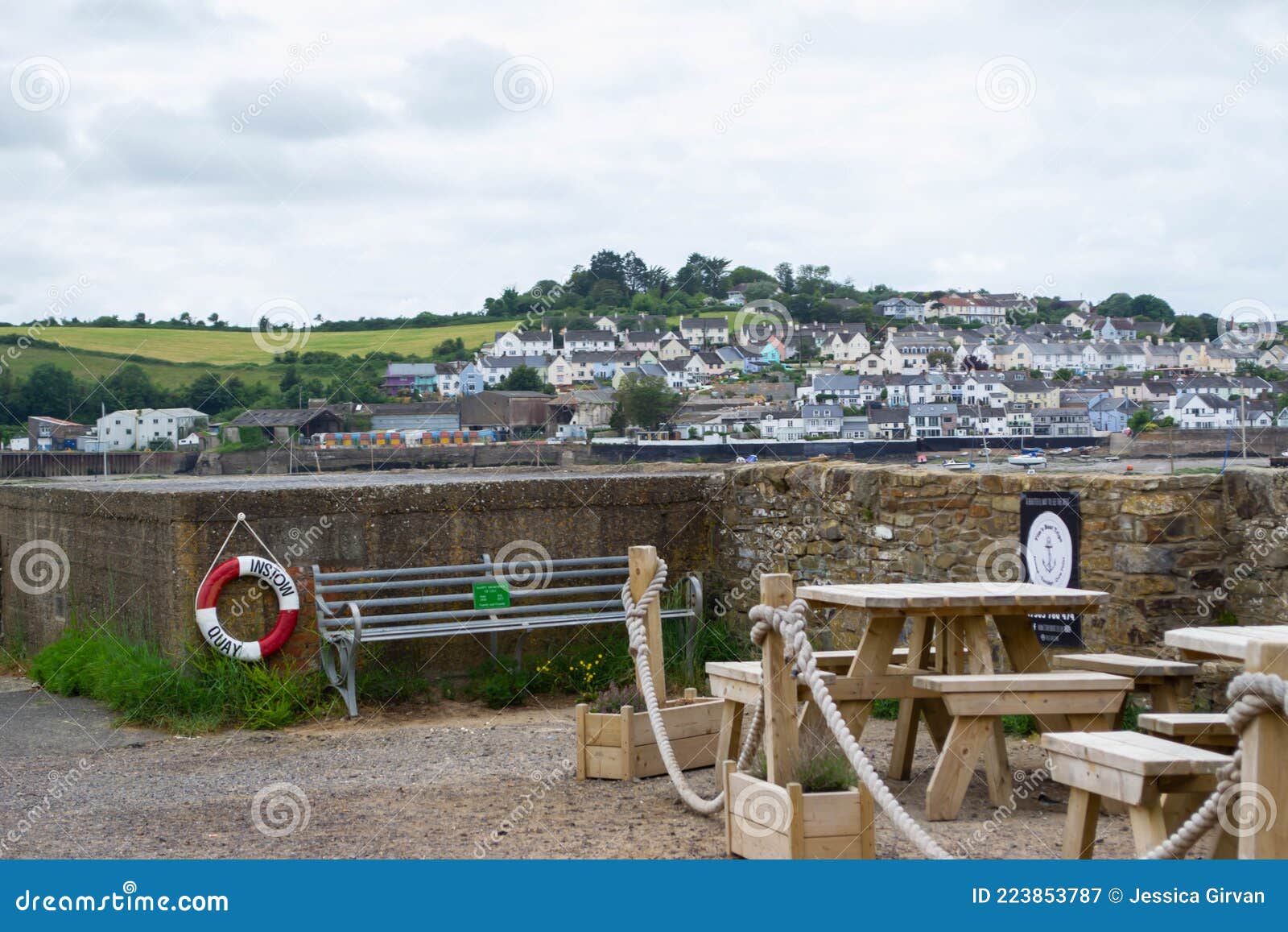 INSTOW, DEVON, ENGLAND- 25 June 2021: Hocking`s Dairy Ice Cream Van On ...