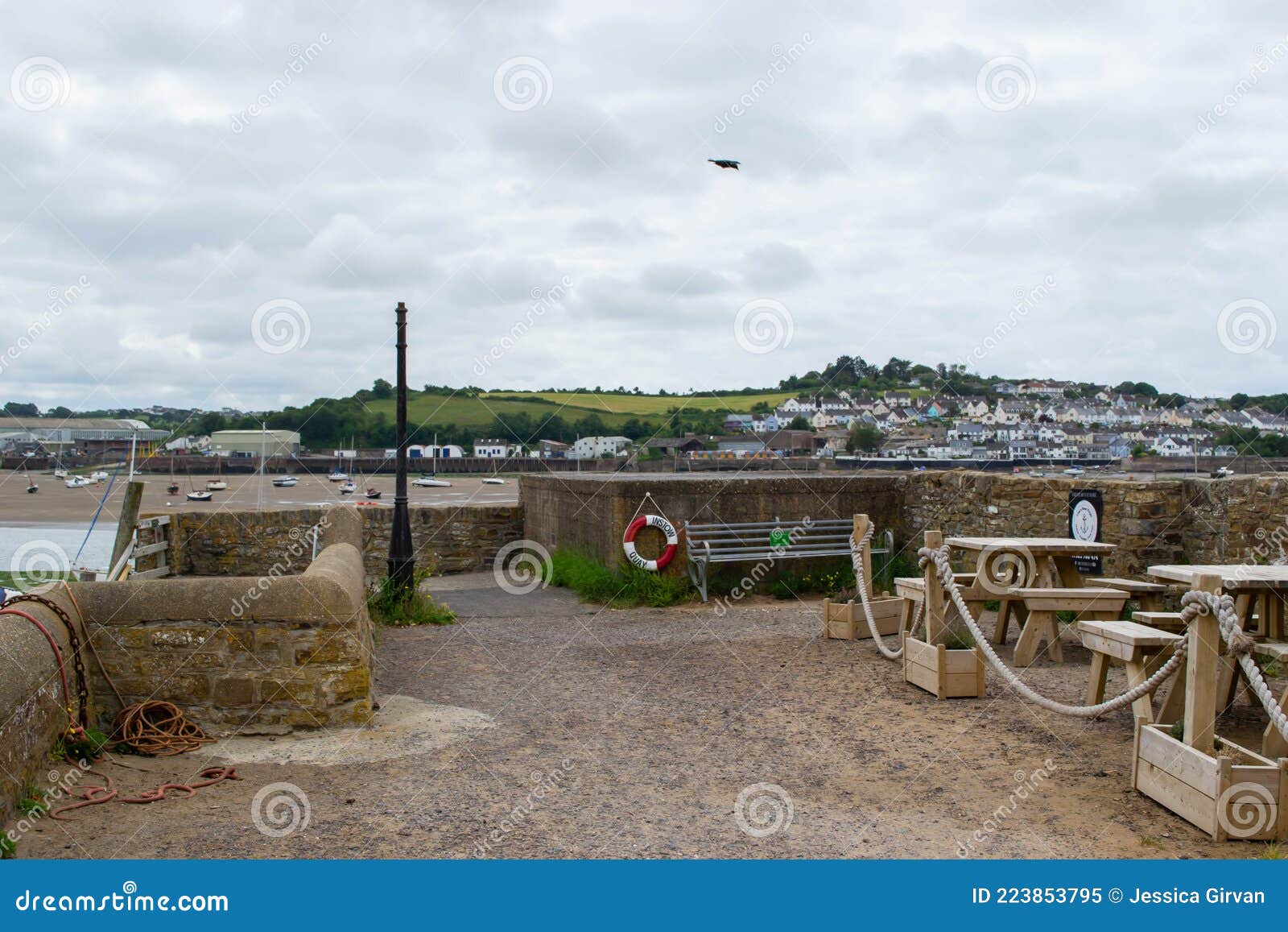 INSTOW, DEVON, ENGLAND- 25 June 2021: Instow Quay in Instow, North ...
