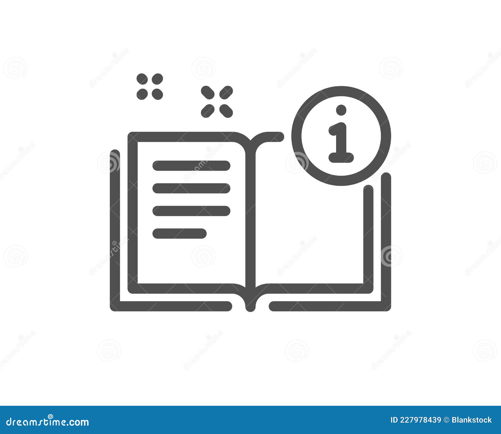 Instruction Line Icon. User Manual Sign. Vector Stock Vector ...