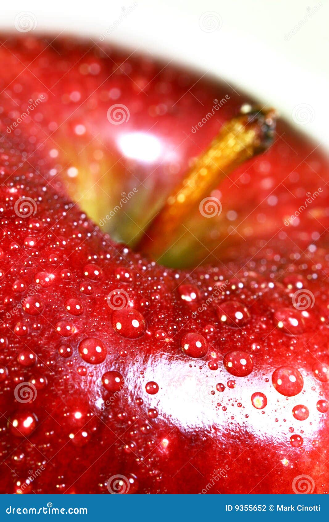 Instruction-macro D'une Pomme Red Delicious Croquante Photo stock ...