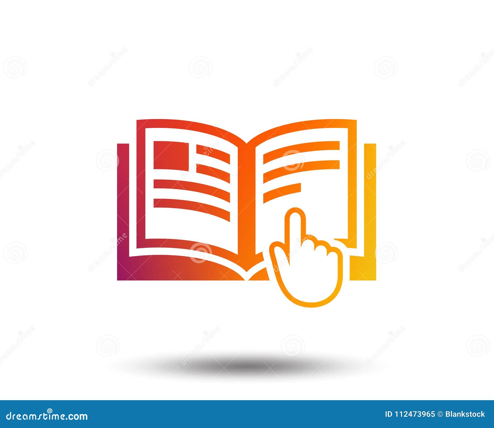 Instruction Sign Icon. Manual Book Symbol Stock Vector - Illustration ...