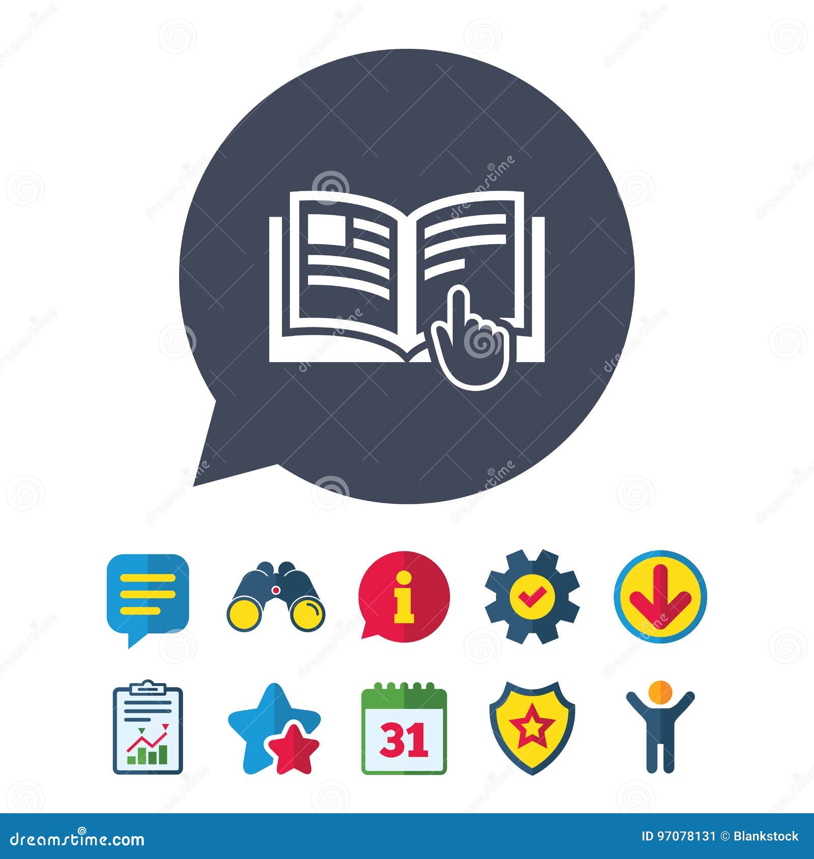 Instruction Sign Icon. Manual Book Symbol. Cartoon Vector ... Instruction Sign Icon. Manual Book Symbol. Cartoon Vector ...