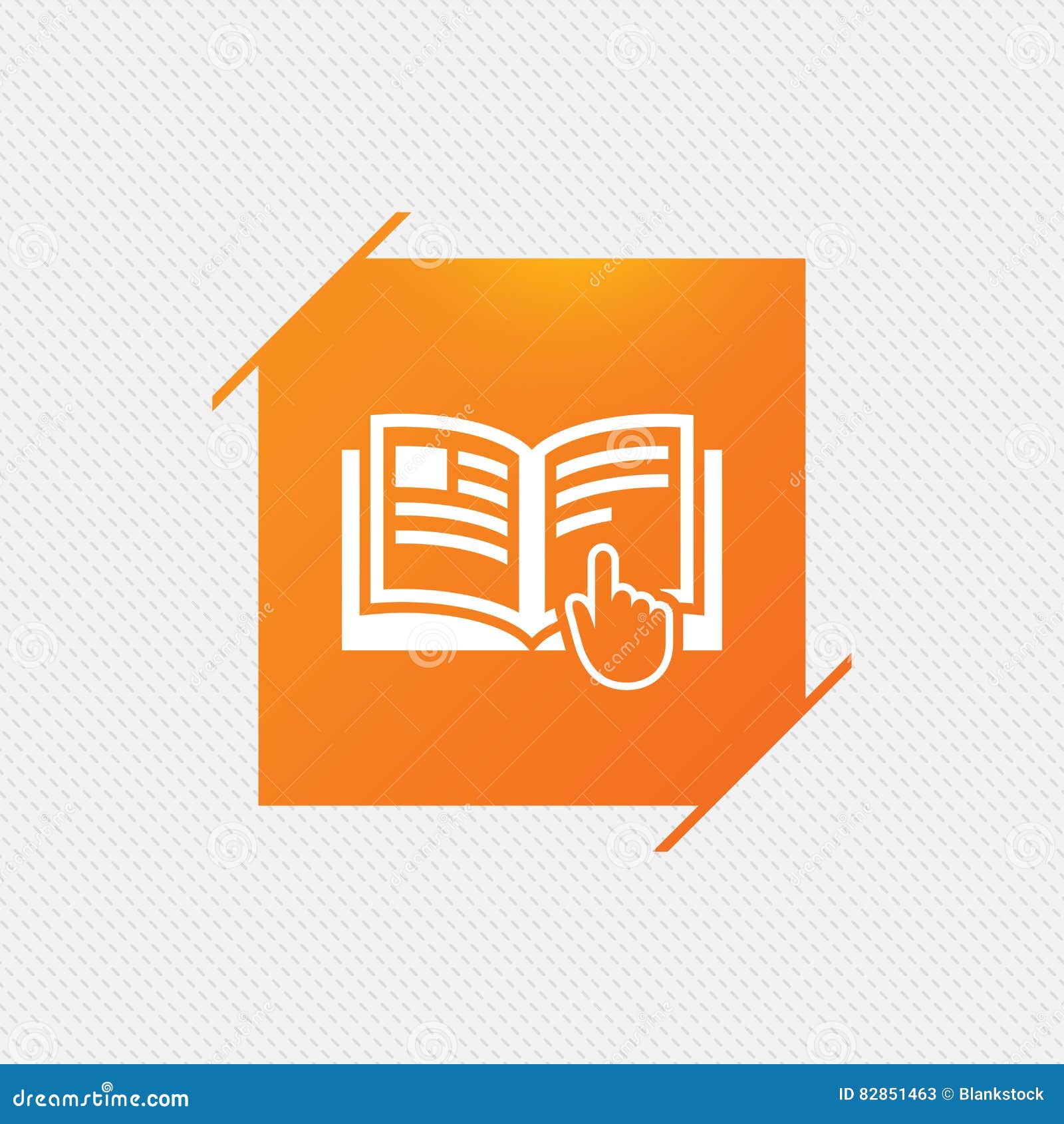 Instruction Sign Icon. Manual Book Symbol Stock Vector - Illustration ...