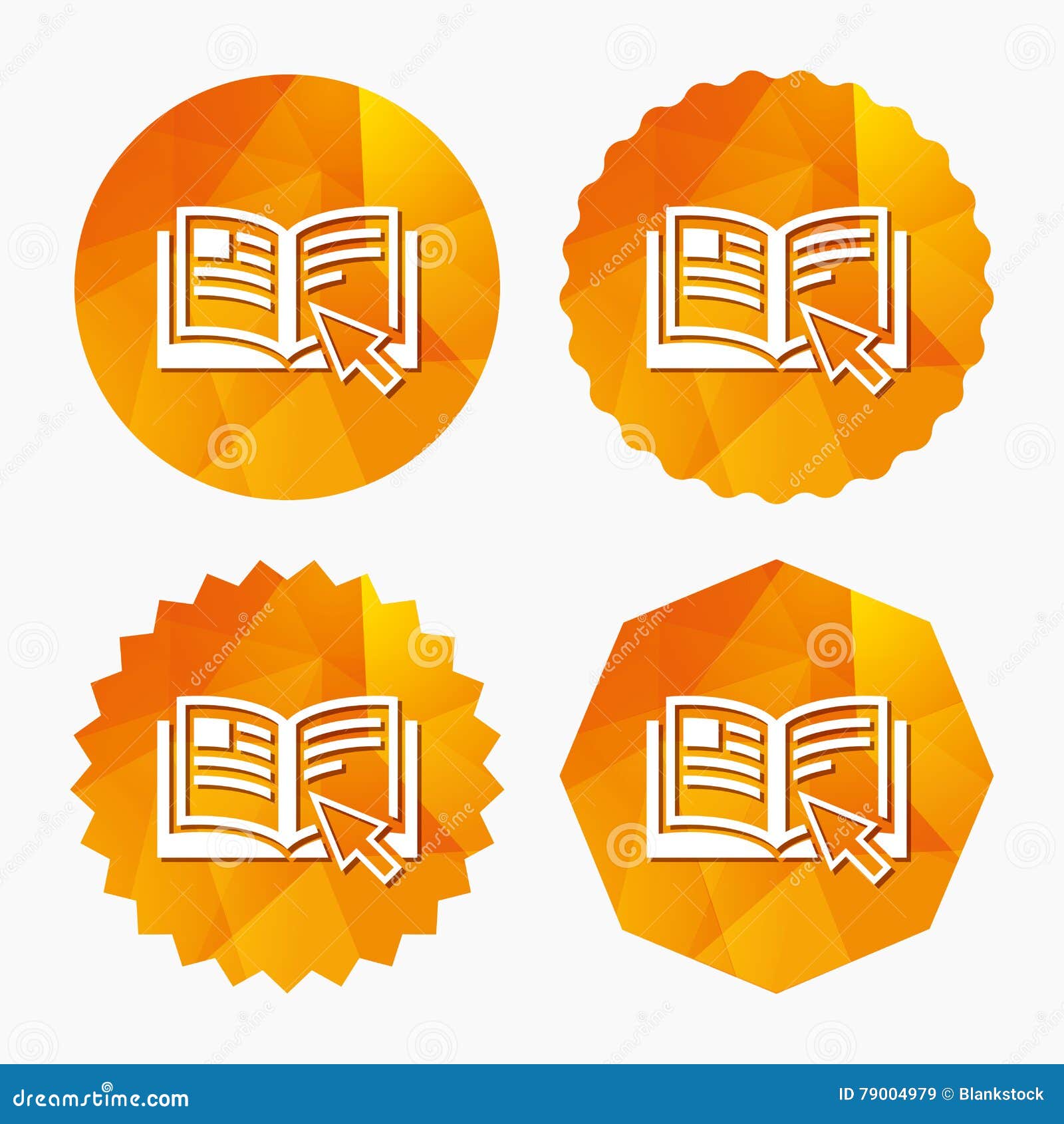 Instruction Sign Icon. Manual Book Symbol Stock Vector - Illustration ...