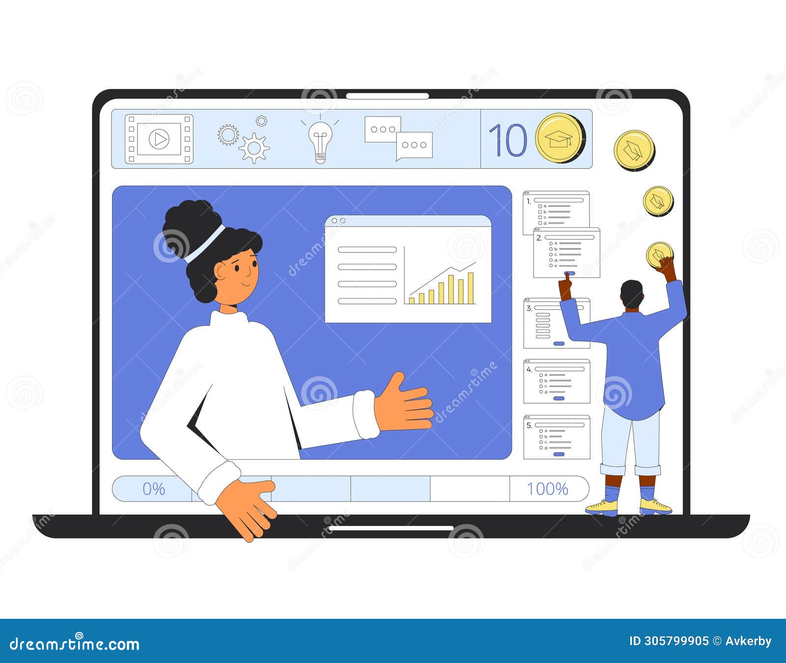 Instructional Design Icons Outline Key Concepts Like Planning ...