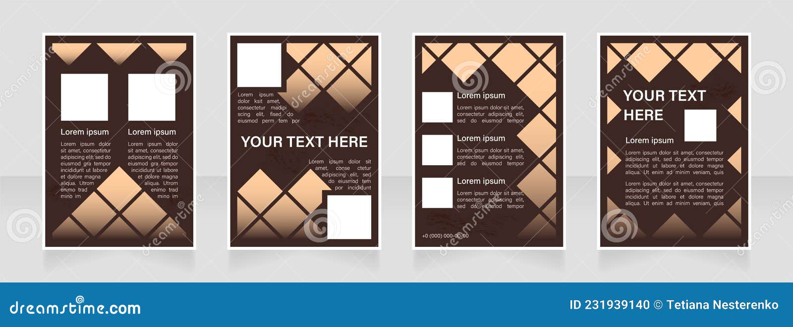Instructional Brochure Template Vector Illustration | CartoonDealer.com ...