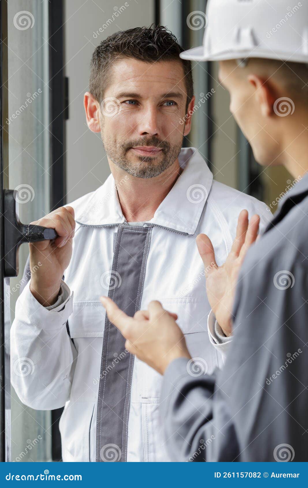 Instructor with Apprentice during Windows Installation Stock Photo ...