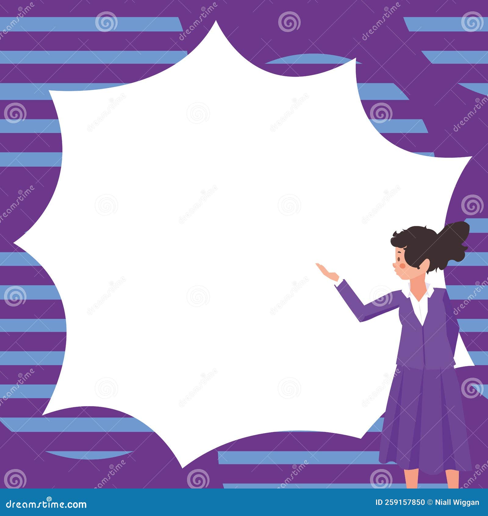 Instructor Drawing Pointing Stick on Empty Whiteboard while Holding Cup ...