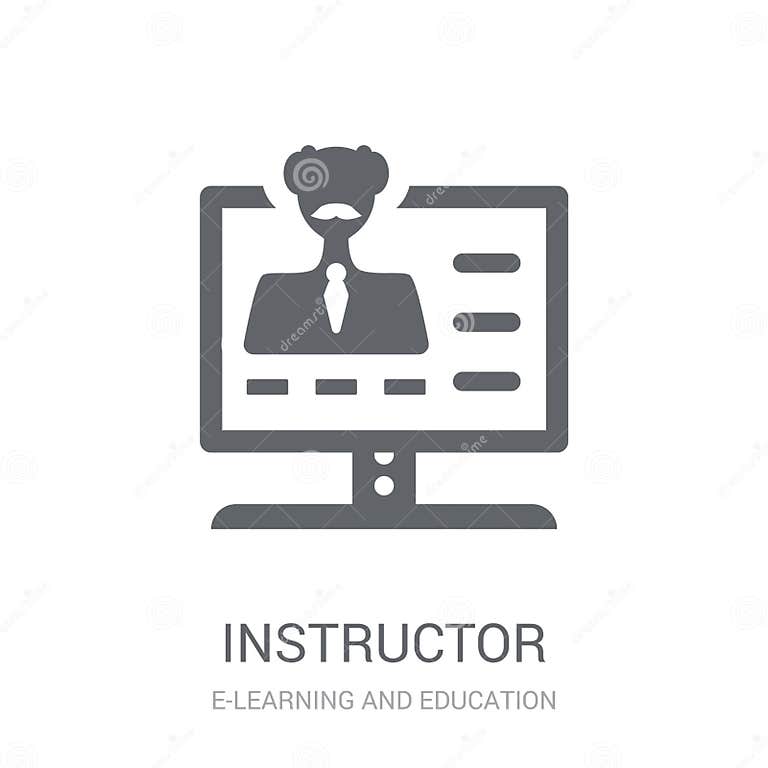 Instructor Icon. Trendy Instructor Logo Concept on White Background ...