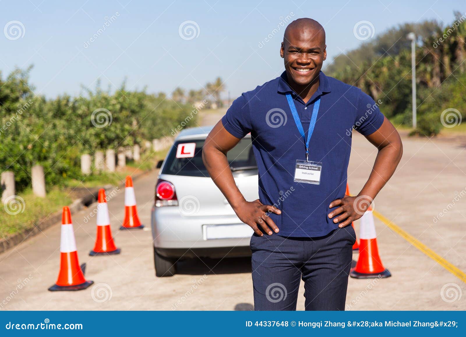 Instructor testing ground stock photo. Image of afro - 44337648