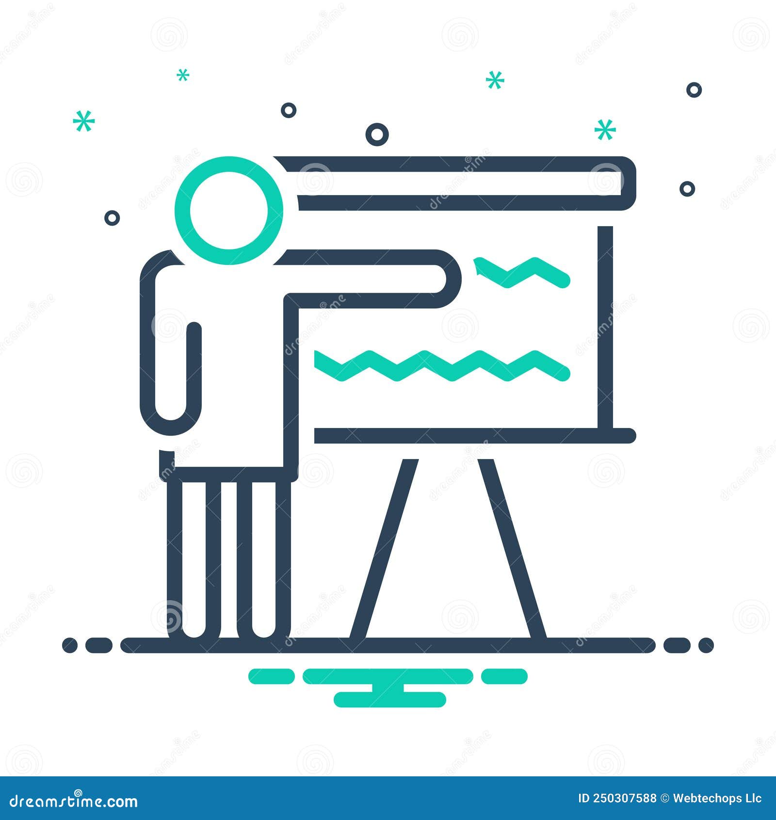 Mix Icon for Instructors, Trainer and Coach Stock Illustration ...