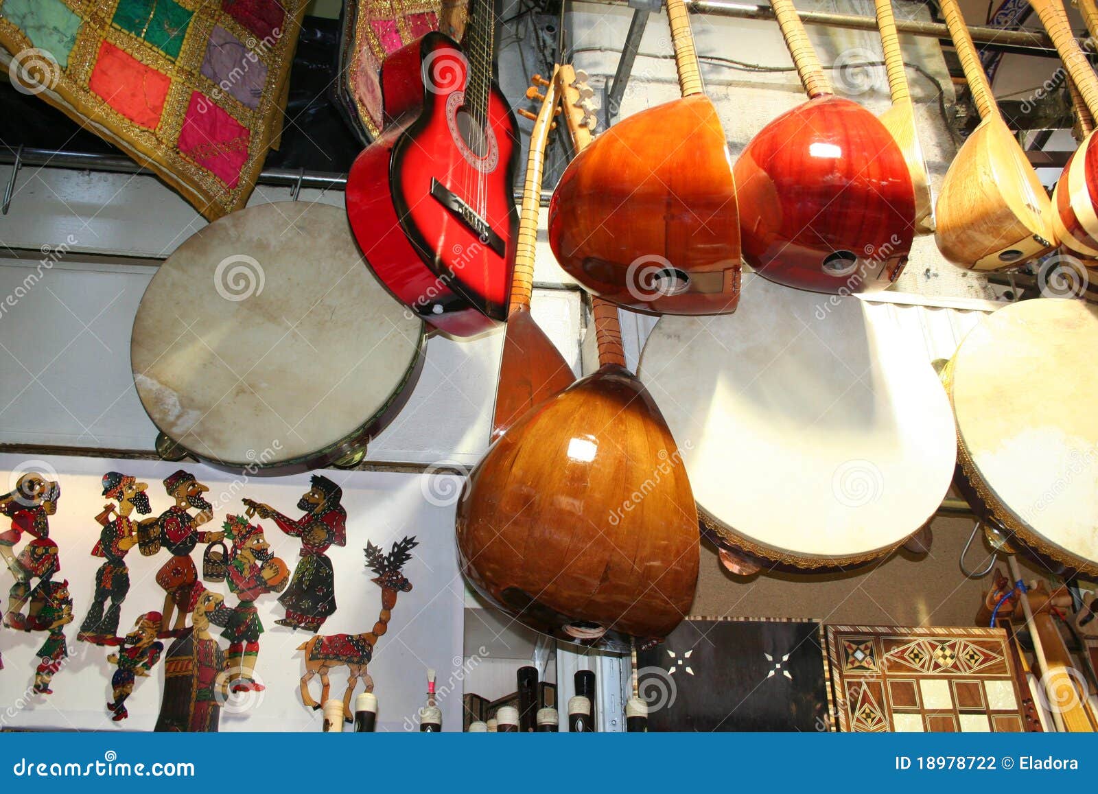 Instrument stock photo. Image of music, hanging, market - 18978722