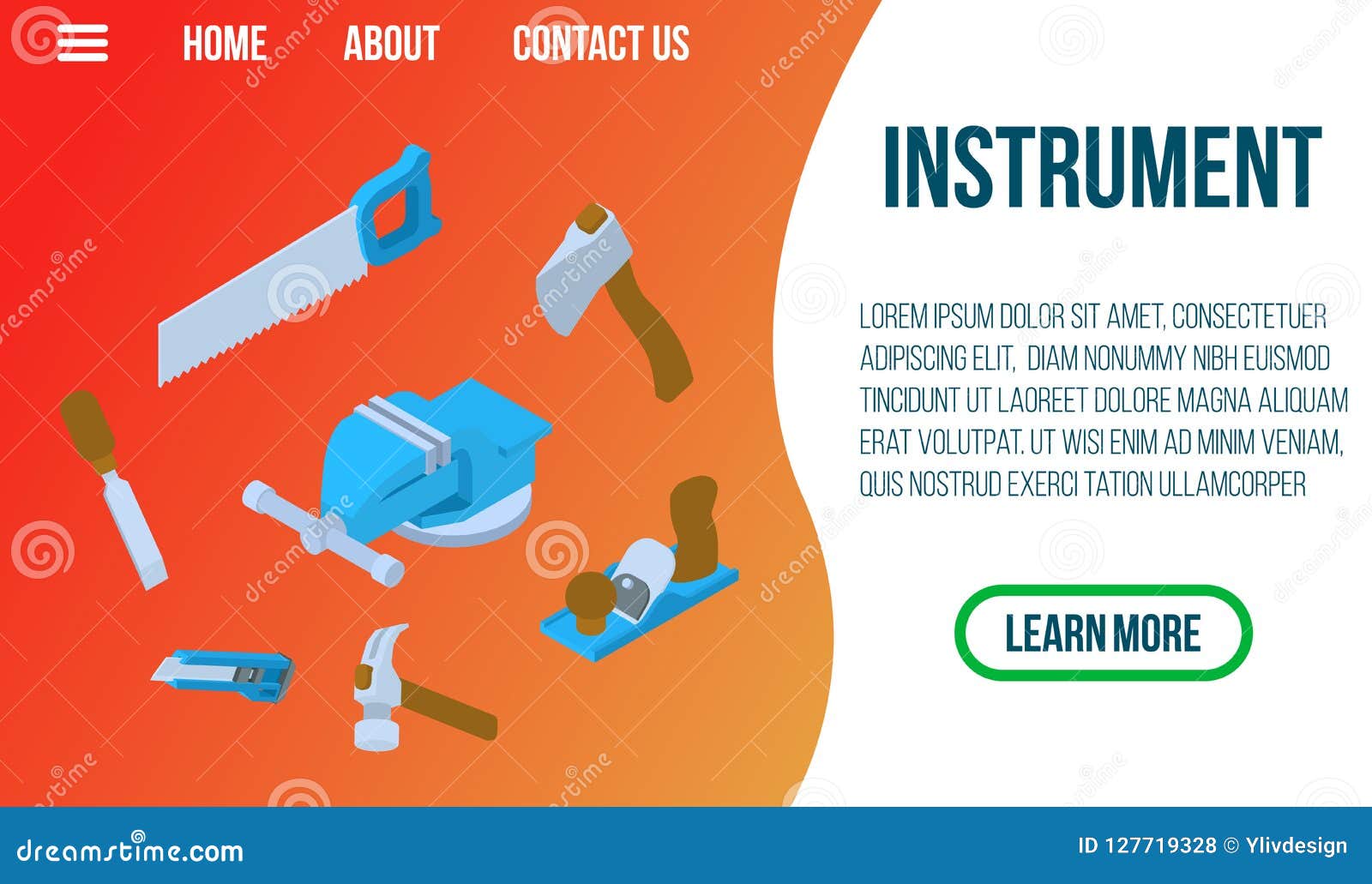 Instrument Concept Banner, Isometric Style Stock Vector - Illustration ...