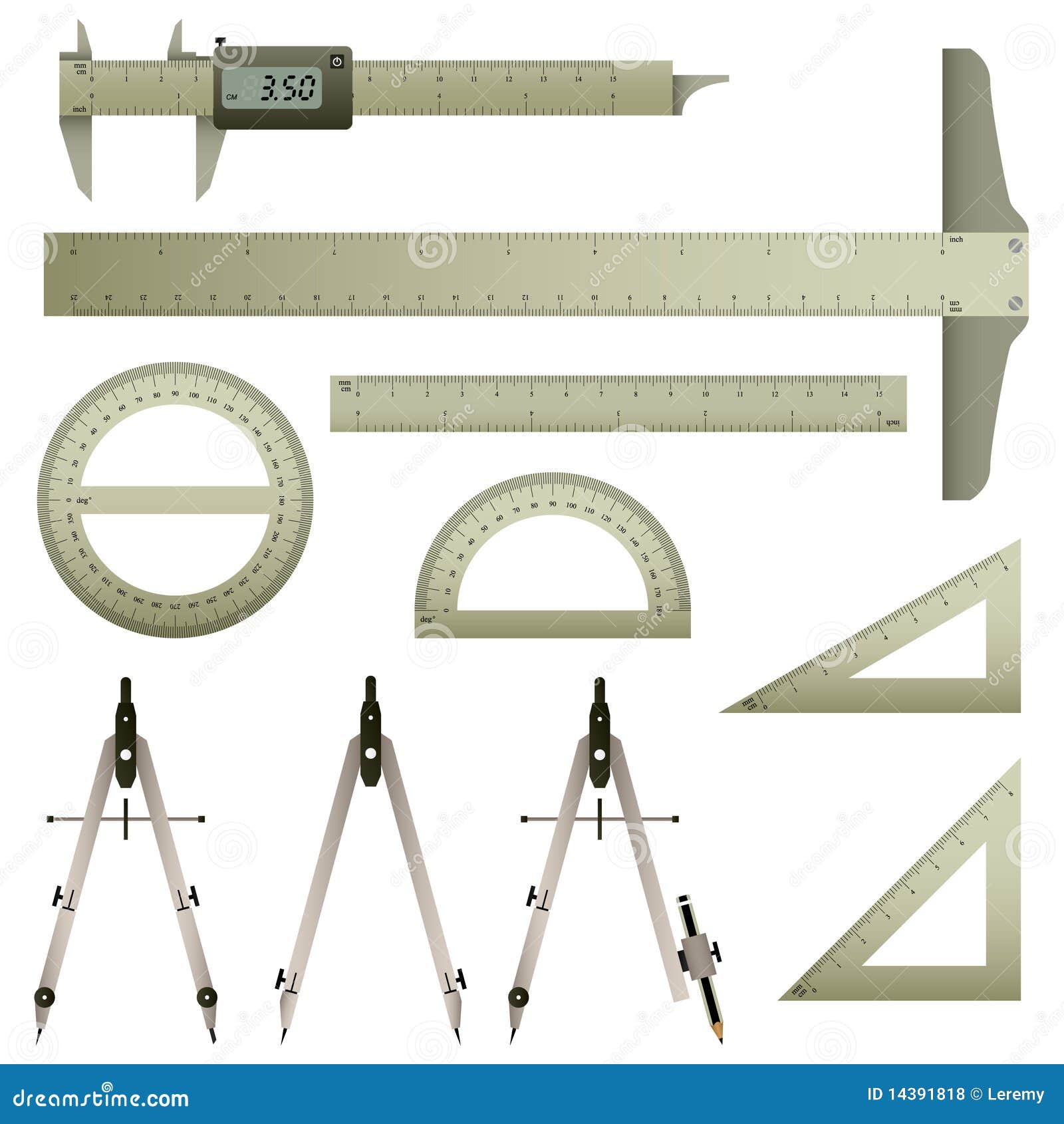 Instrument De Mesure De Mathématiques Photos libres de droits - Image ...