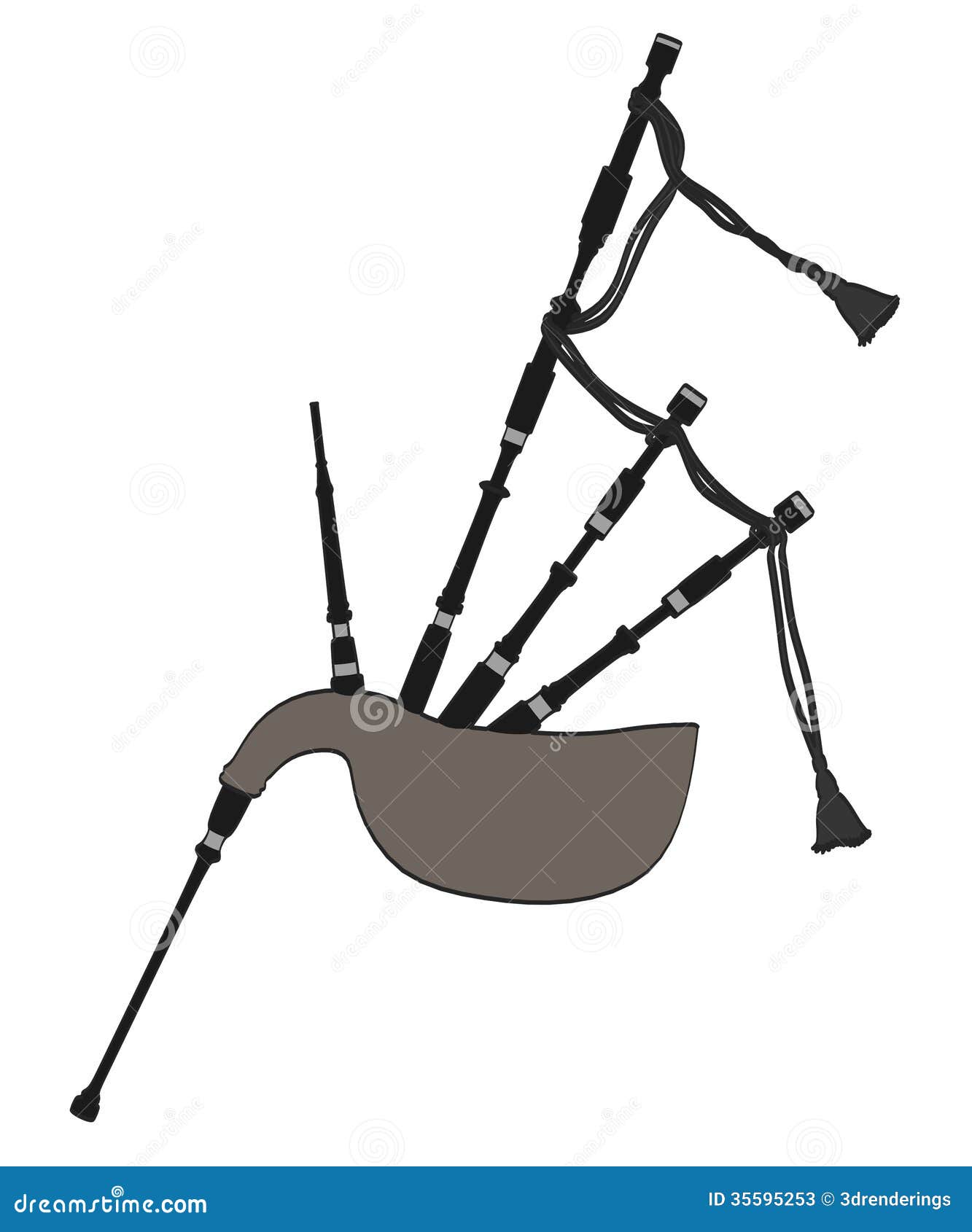 Instrument De Musique De Cornemuse Illustration Stock - Illustration du ...