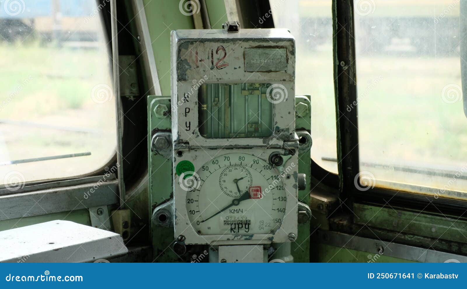 Instrument for Determining the Speed of a Locomotive Stock Video ...