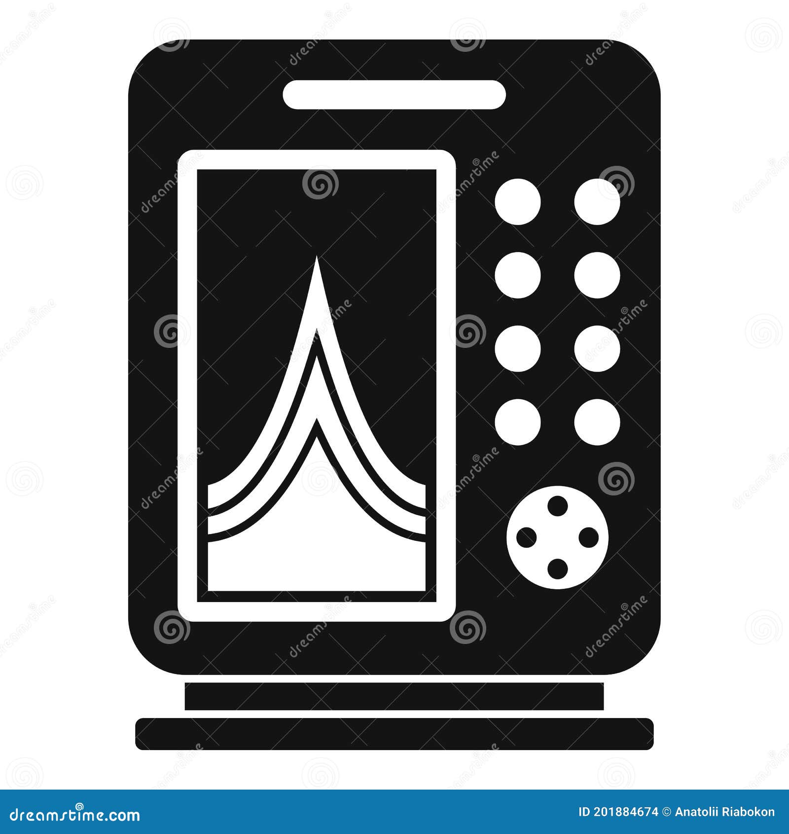 Instrument Echo Sounder Icon, Simple Style Stock Vector - Illustration ...