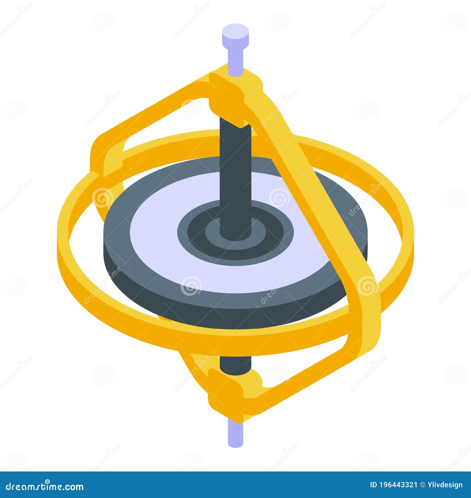 Instrument Gyroscope Icon, Isometric Style Stock Vector - Illustration ...