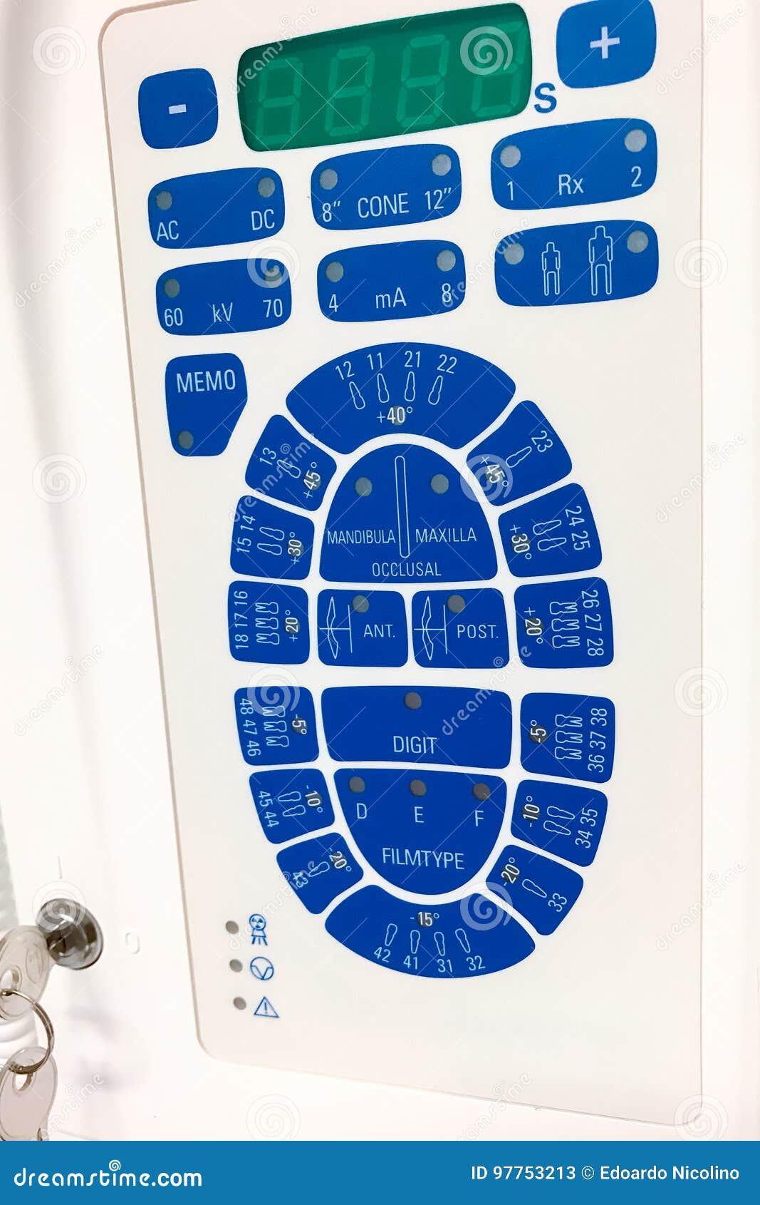 Instrument Intraoral Rx X-rays Imaging Control Panel Stock Image ...