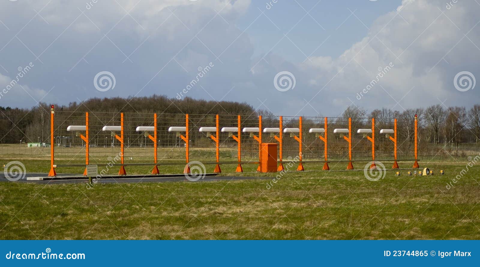 Instrument Landing System stock image. Image of aerial - 23744865