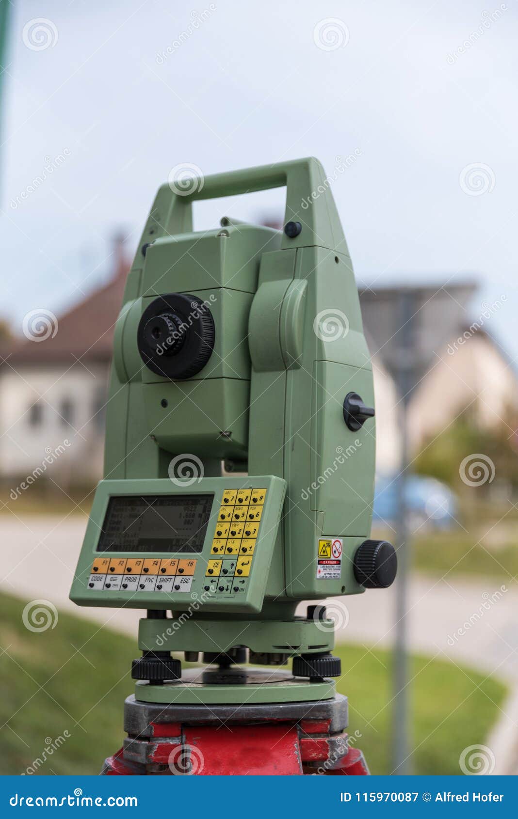 Instrument for Locating and Surveying Stock Image - Image of project ...